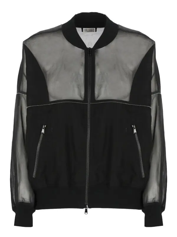 Brunello Cucinelli Zip-up Bomber Jacket - Black