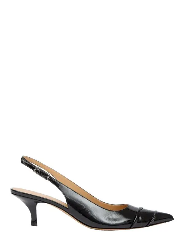 MAISON MARGIELA Kinkies Patent Leather Slingback Heels - Black