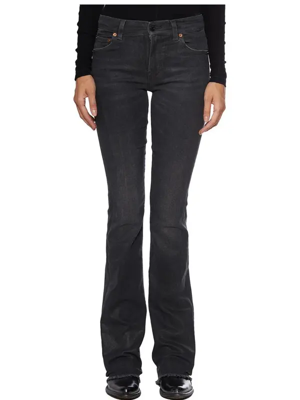 HAIKURE Five-pocket Denim Trousers - Black