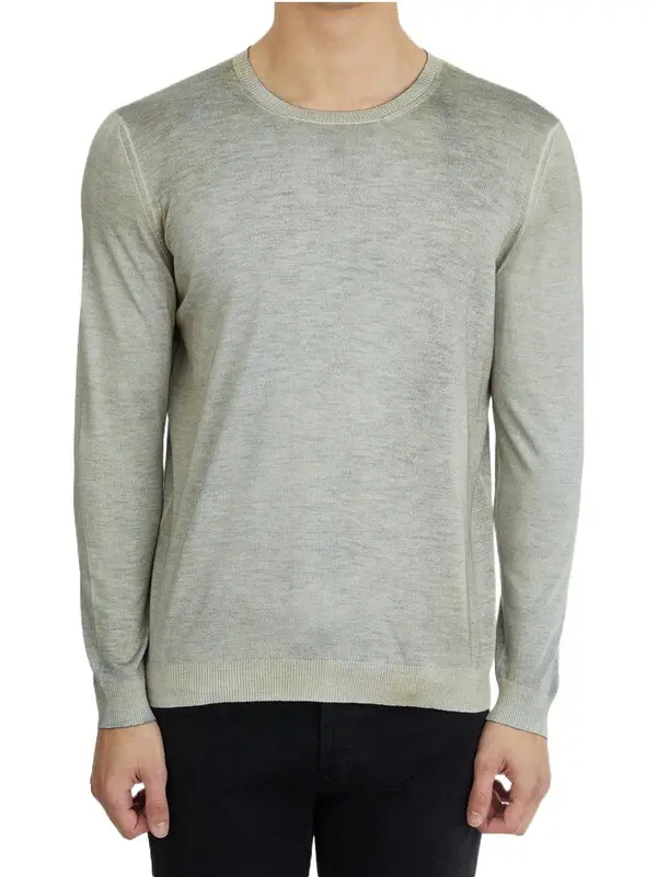Avant Toi Crew Neck Cashmere Sweater - Gray