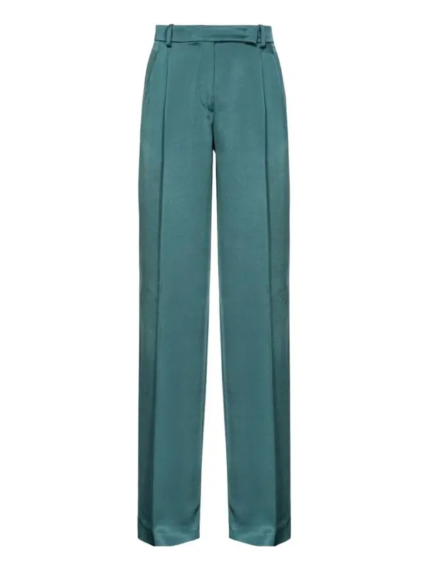 Pinko Tailored Satin Trousers - Blue