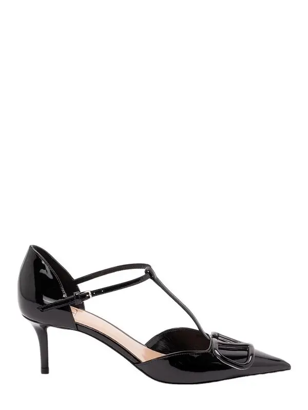 Valentino Garavani Vlogo Signature Slingback Pumps - Black