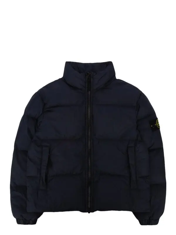 Stone Island Compass Motif Padded Jacket - Blue