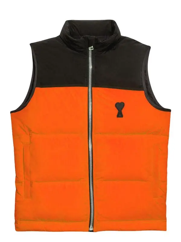 Ami De Coeur Padded Gilet - Orange