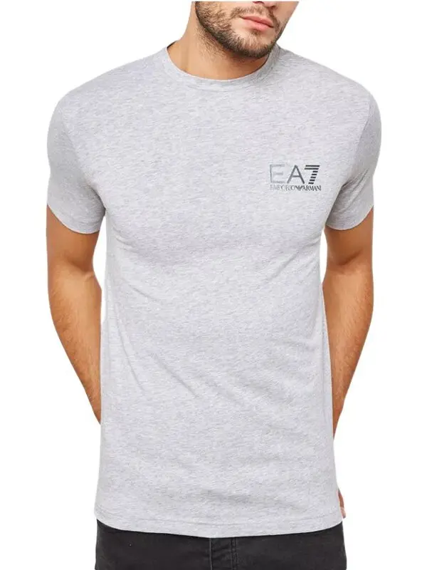 EA7 Logo Short-sleeved T-shirt - White