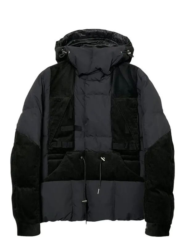 Sacai Patchwork Down Jacket - Black