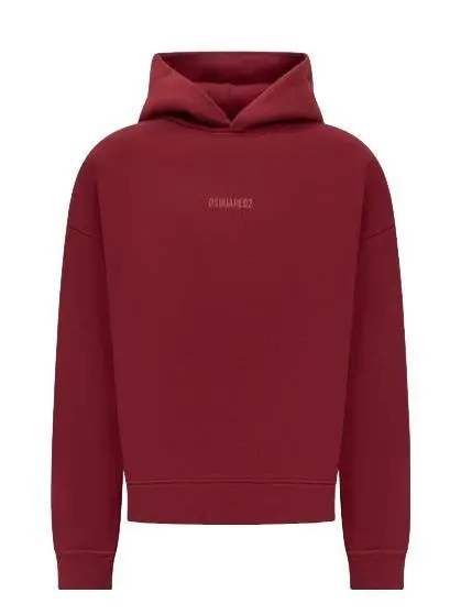 Dsquared2 Logo Patch Hoodie - Red