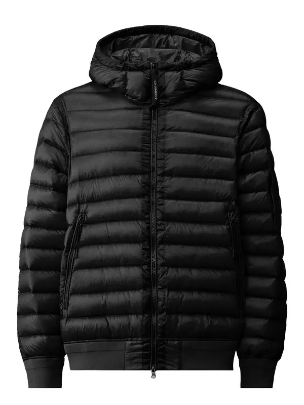 C.P. COMPANY D.d. Shell Hooded Down Jacket - Black