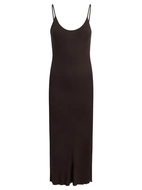 Khaite Sleeveless Maxi Dress - Dark Brown