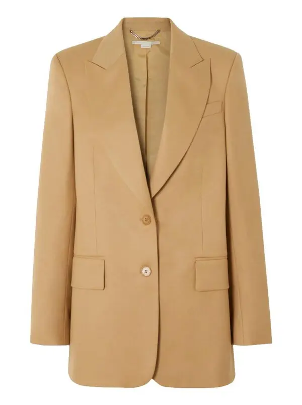 Stella McCartney Single-breasted Wool Blazer - Nude