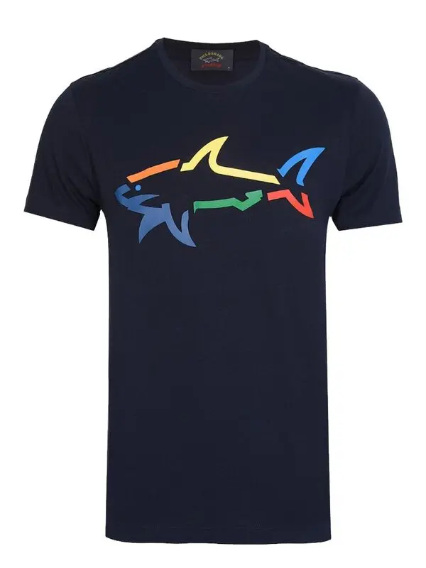 PAUL  SHARK T-shirt With Round Neck And Short Sleeves - Black