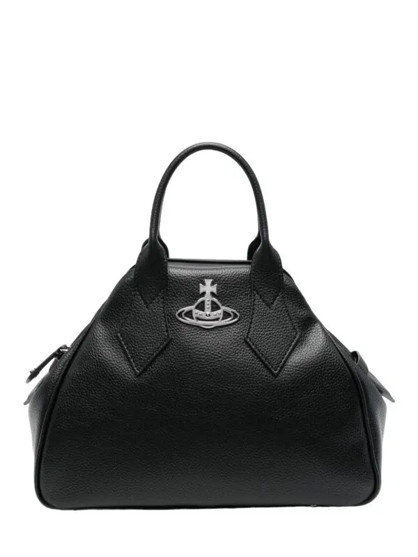 VIVIENNE WESTWOOD Orb Plaque Tote Bag - Black