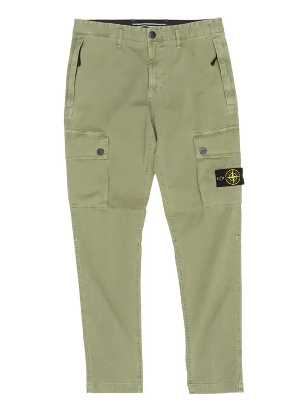 Stone Island Patch-pocket Cargo Pants - Sage Color