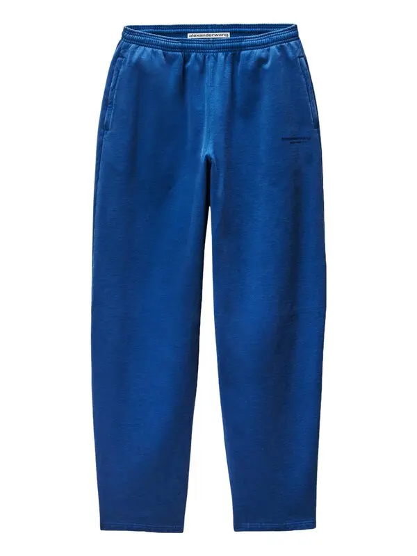 Alexander Wang Blue Wide-leg Sweatpants - Washed Blue