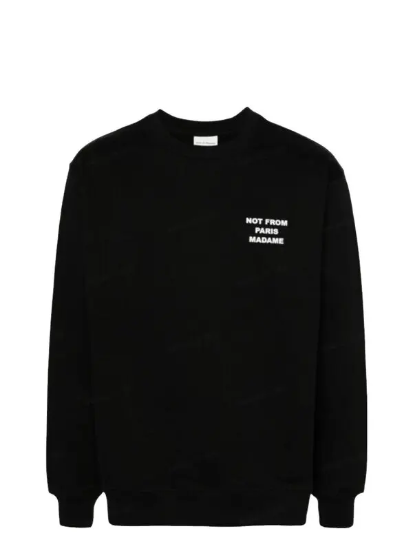 Drole De Monsieur Drôle De Slogan Sweatshirt - Black