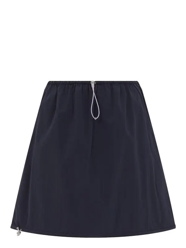 Prada A-line Drawstring Skirt - Blue