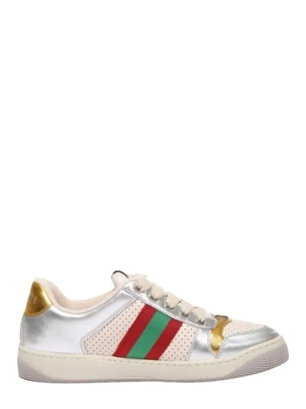 Gucci Lace-up Low-top Sneakers - Nude