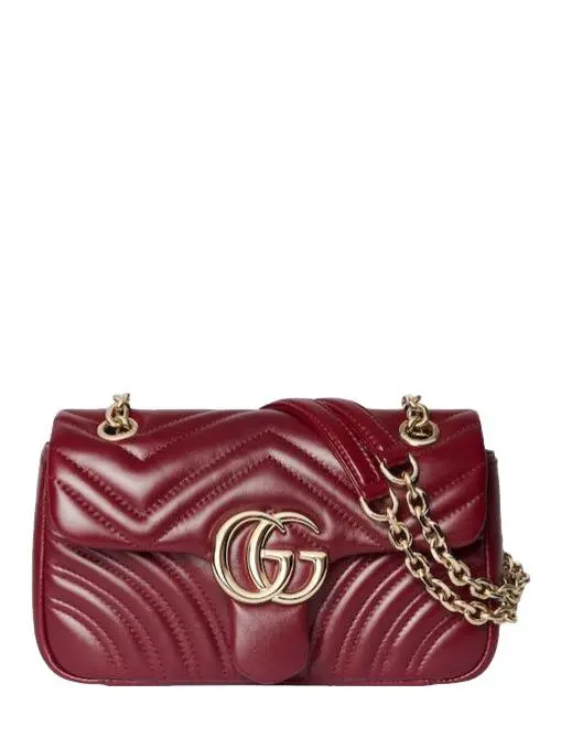 Gucci Marmont Small Shoulder Bag - Red