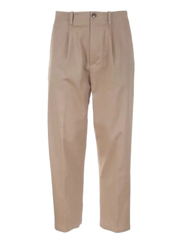 Etro Logo Printed Tapered Pants - Nude