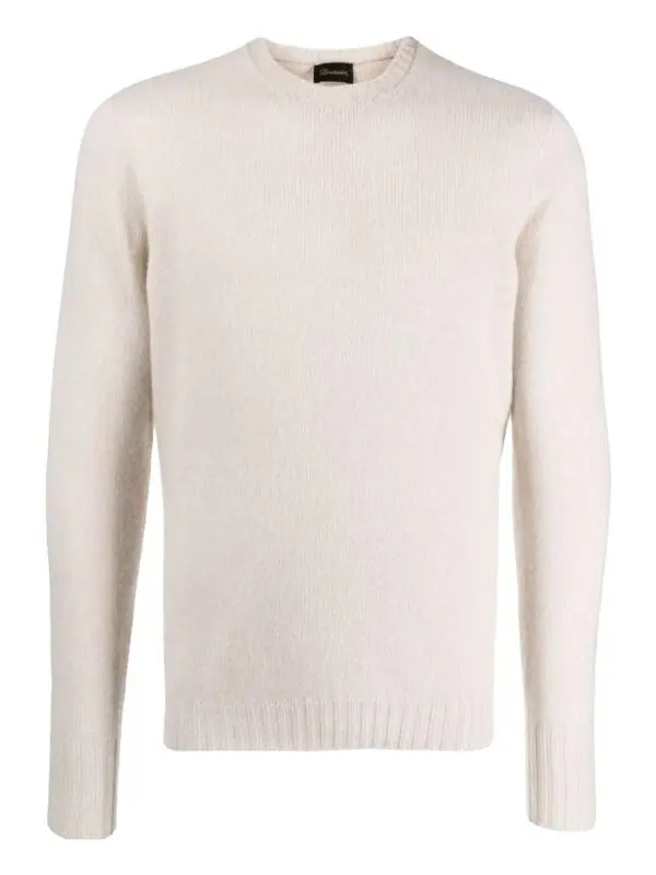 DRUMOHR Ribbed Knit Pullover - White