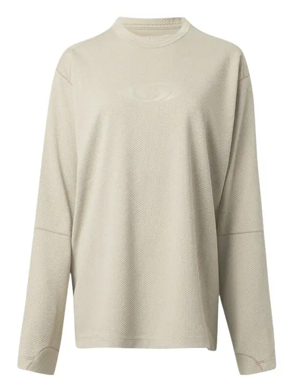 MM6 MAISON MARGIELA X SALOMON Textured Logo Long Sleeve Sweater - Nude