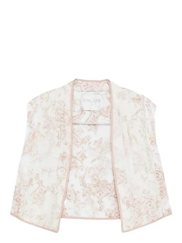 FORTE_FORTE Sleeveless Vest - White