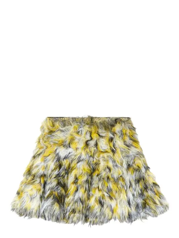 DIESEL® Fluffy Jacquard Knit Mini Skirt - No