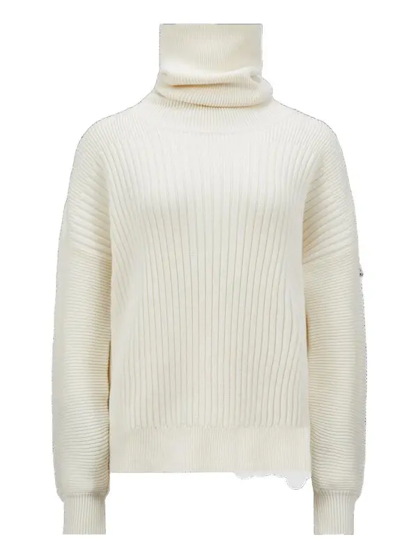 Moncler Turtleneck Jumper - White