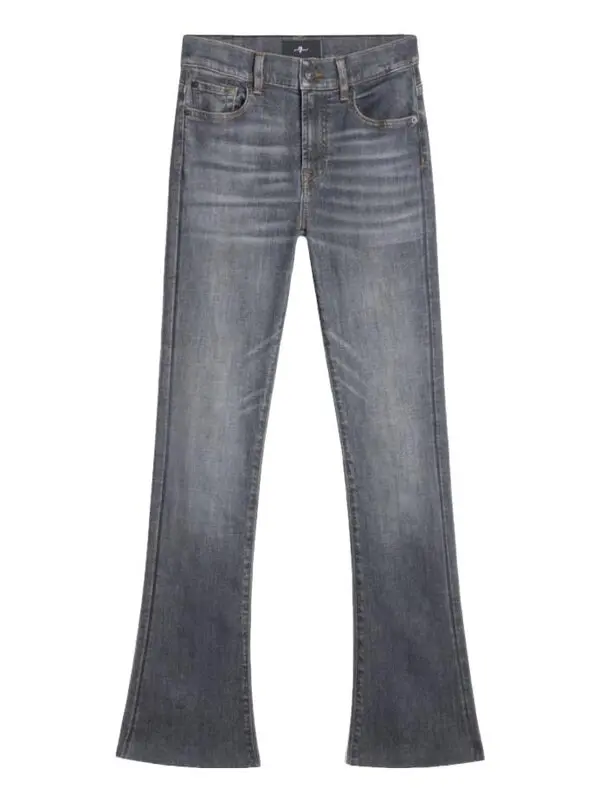 7 For All Mankind Tailorless Bootcut Slim Illusion Jeans - Black