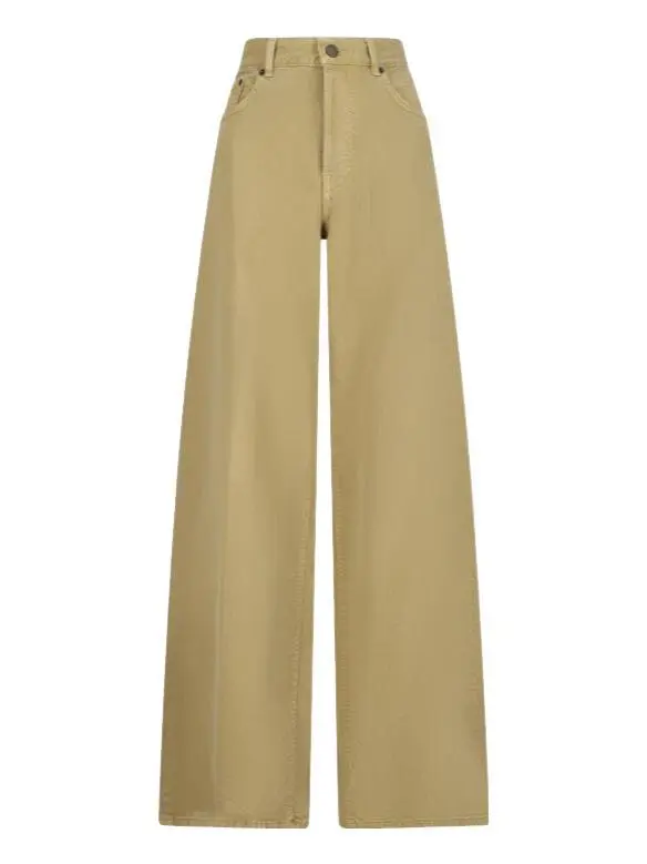 HAIKURE Wide-legged Jeans - Nude