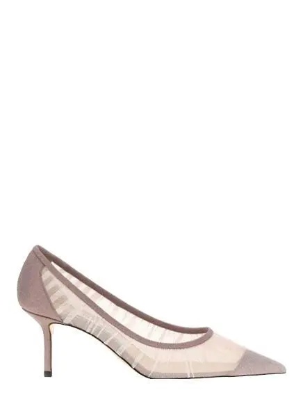JIMMY CHOO Love 65 Micro Glitter Pumps - Nude