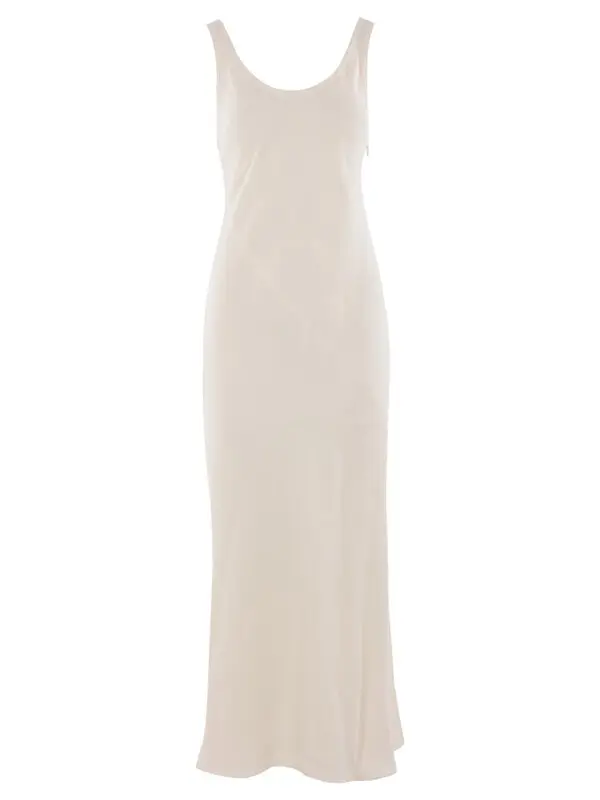 Brunello Cucinelli Monili-chain Maxi Dress - White