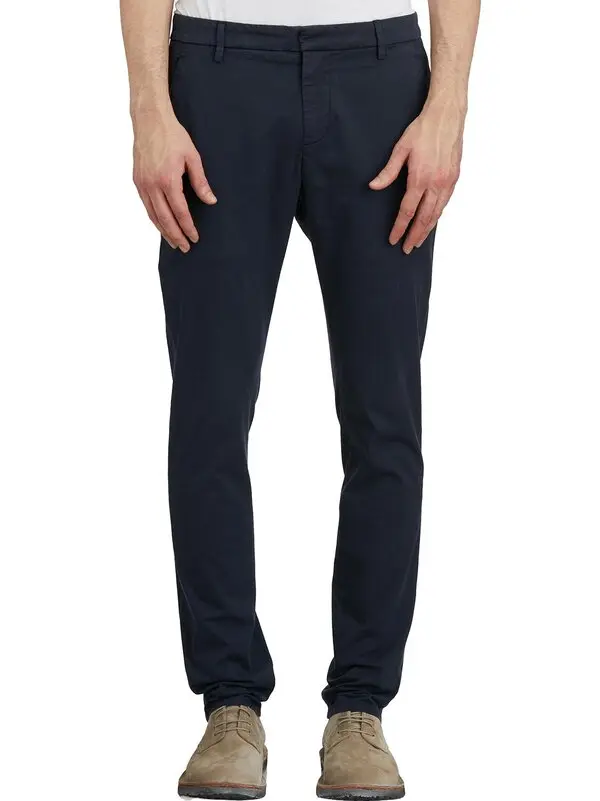 DONDUP Belt Loop Casual Trousers - Black