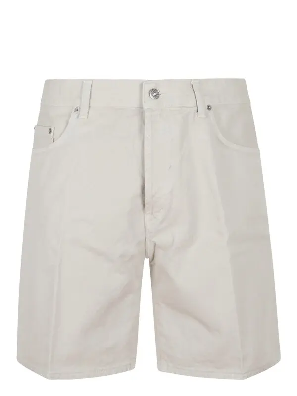 DONDUP Denim Patch Shorts - White