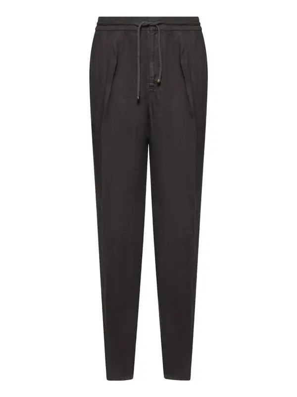 Brunello Cucinelli Elasticated Waist Drawstring Pants - Black
