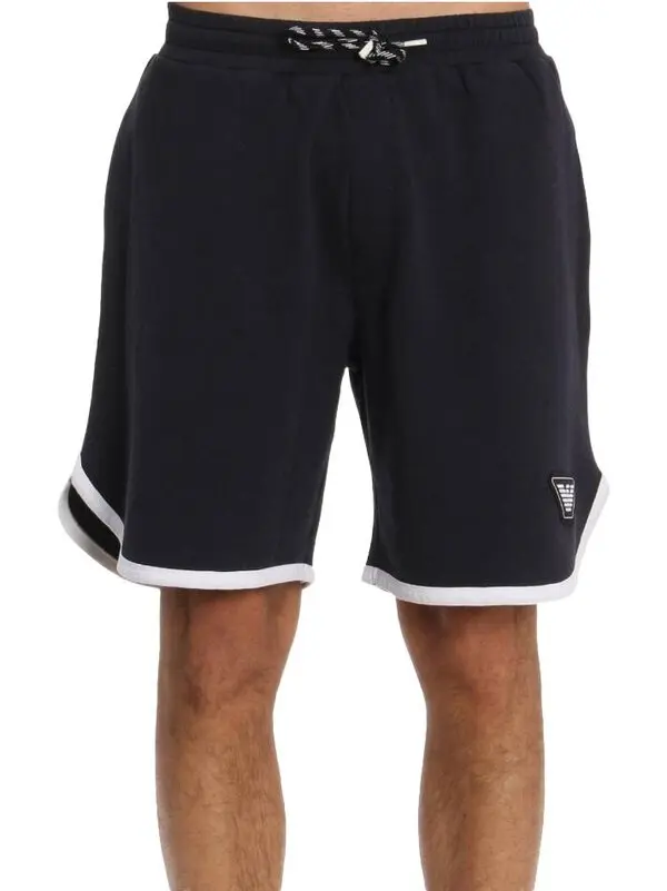 Emporio Armani Logo Drawstring Shorts - Black