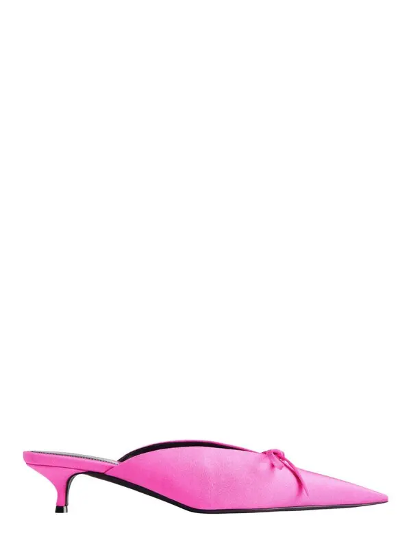Balenciaga Knife Bow Mules - Pink
