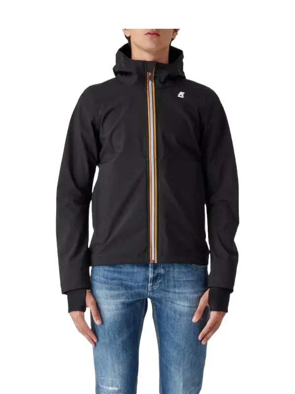 K-WAY Bonded Logo Jacket - Black