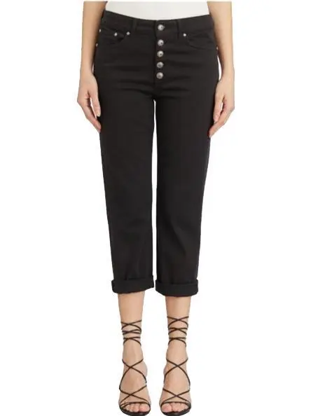 DONDUP Button-front Slacks - Black