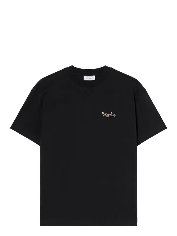 Off-White Arrow Flower Printed Crewneck T-shirt - No