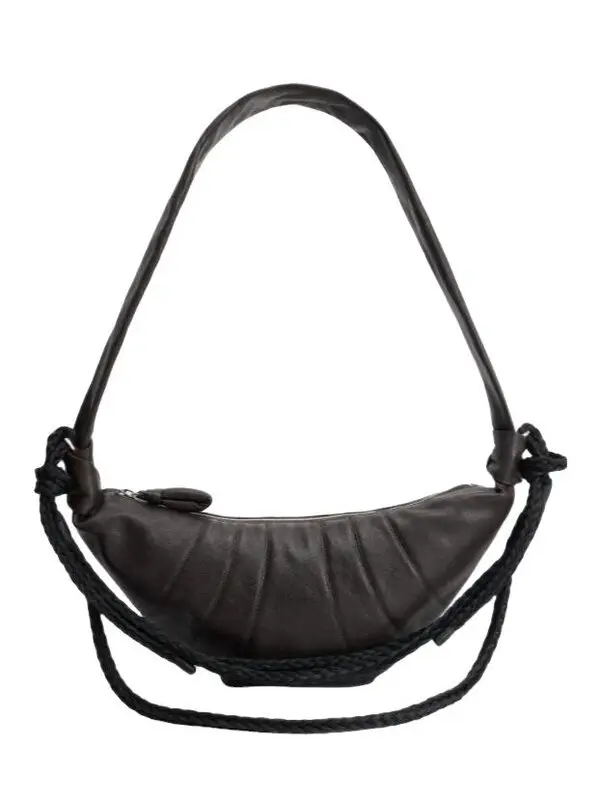 LEMAIRE Croissant Zipped Medium Shoulder Bag - Dark Brown