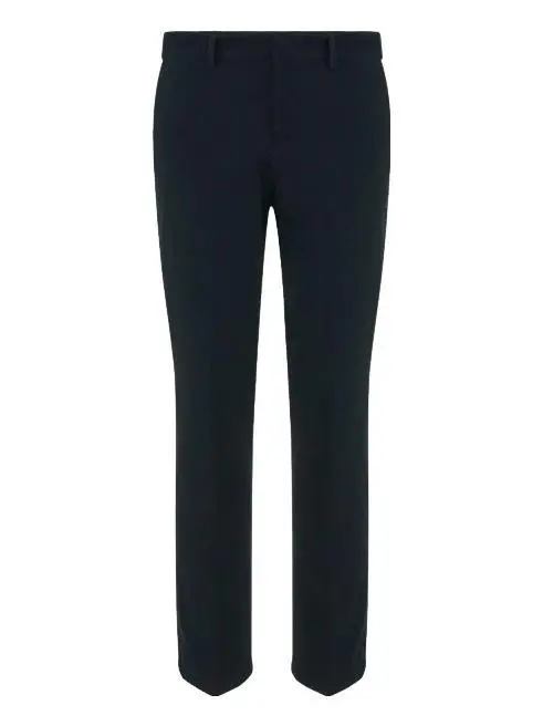 Hugo Boss Tailored Casual Pants With Belt Loops - Black