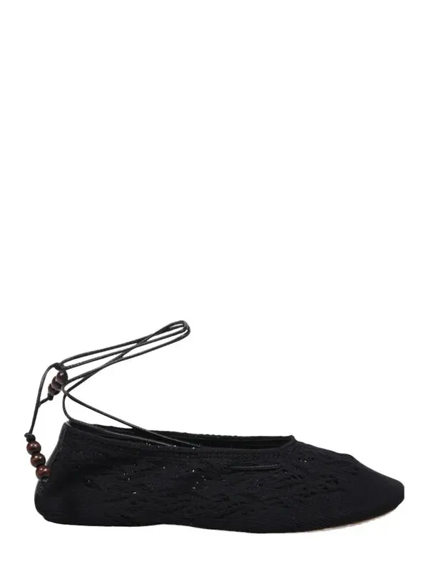 ALOHAS Rosemary Ballet Flats With Tie Fastening - Black