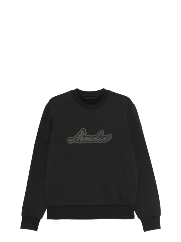 Moncler Long Sleeve Crewneck Sweatshirt - Black