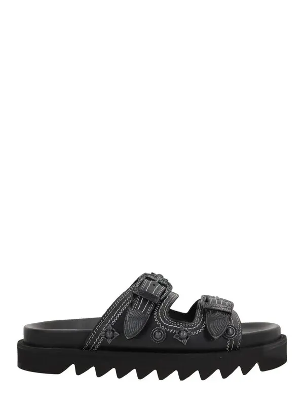 Toga Buckled Sandals - Black