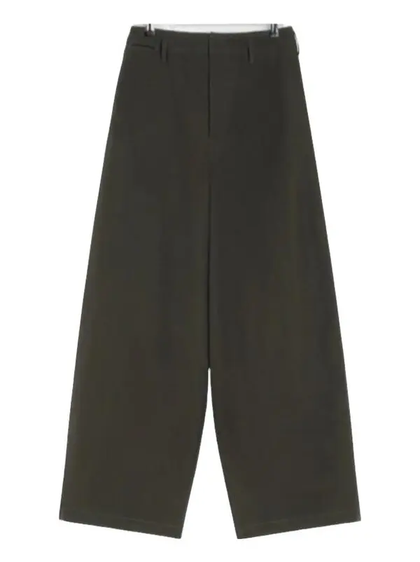 LEMAIRE Wide Leg Chinos - Espresso