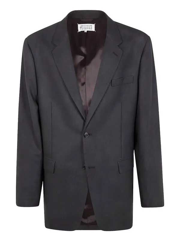 MAISON MARGIELA Single-breasted Jacket - Dark Brown