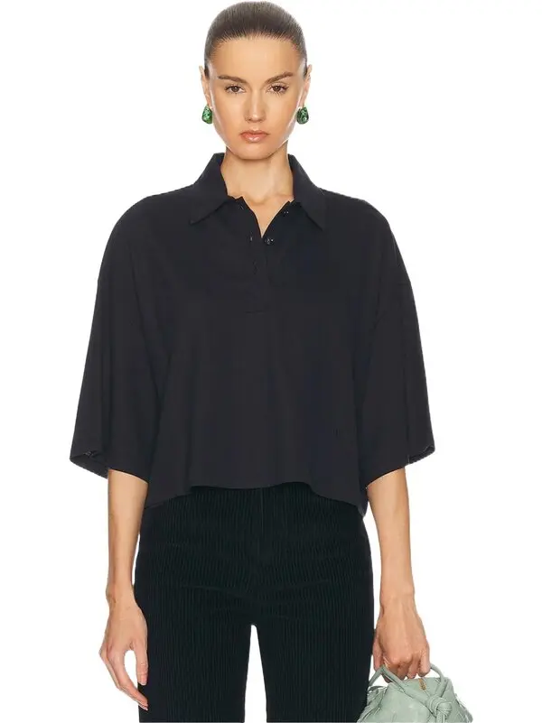 Bottega Veneta Short-sleeved Polo Shirt - Black