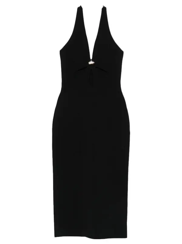 Cult Gaia Vinna Cut-out Halterneck Midi Dress - Black