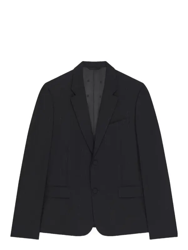 Givenchy 4g Pattern Single-breasted Blazer - Black